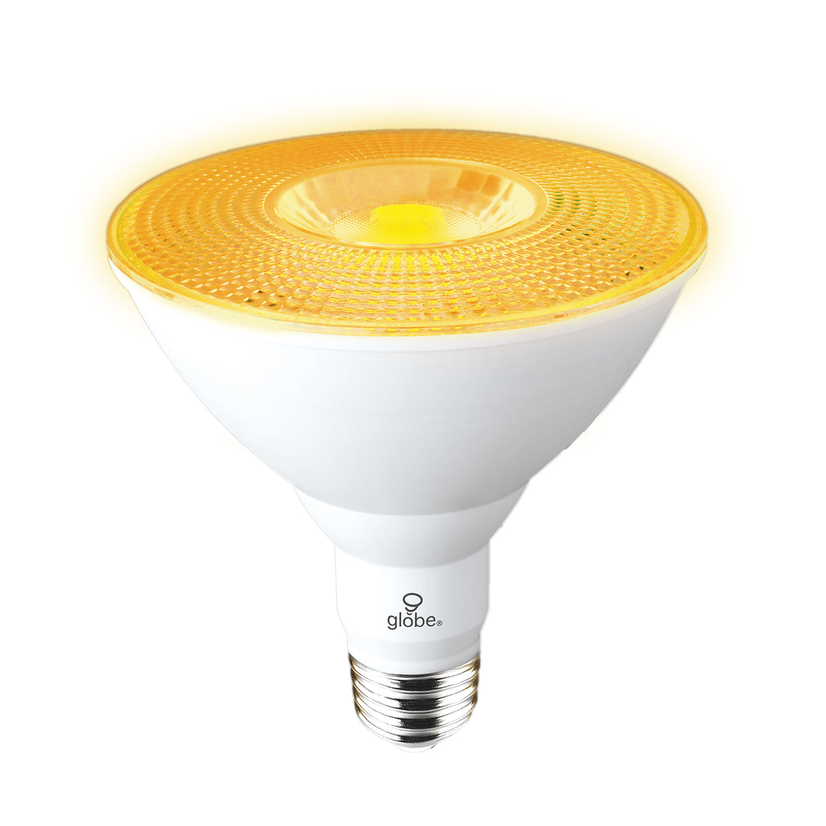 12W Yellow PAR38 Non-Dimmable Outdoor Indoor LED Reflector Light Bulb ...