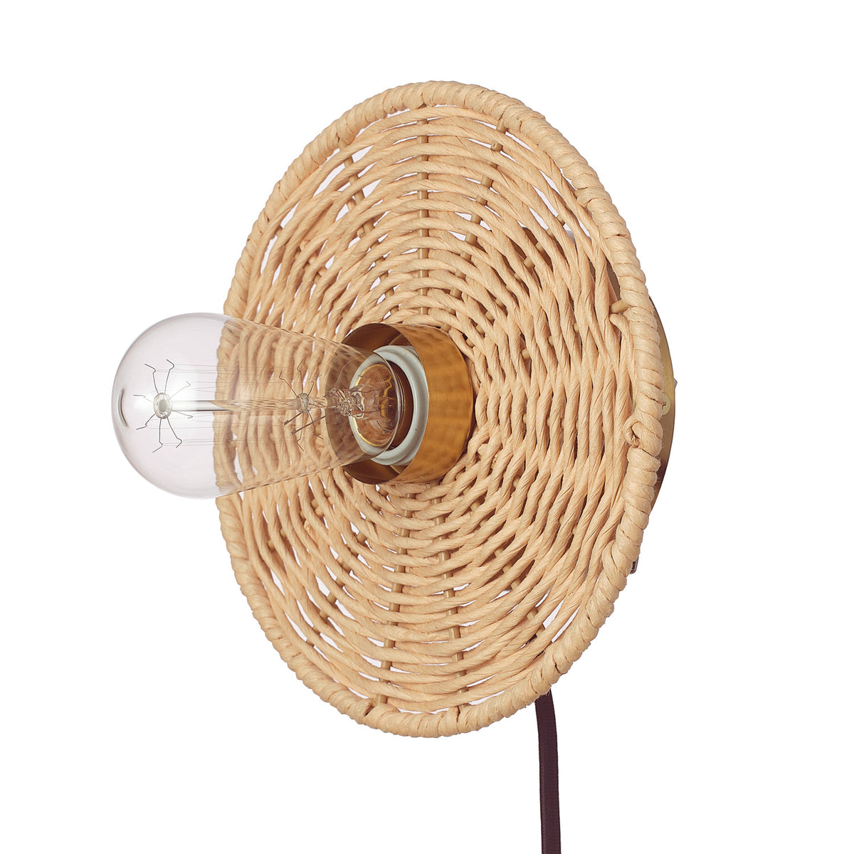 Laurel Natural Twine Plug-In/Hardwire Wall Sconce – Globe Electric